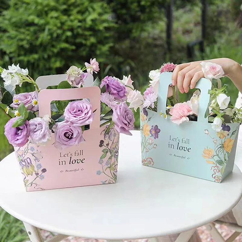Portable-Flower-Box-Paper-Handbag-Gift-Bag-box-Wedding-Party-Gift-Box ...