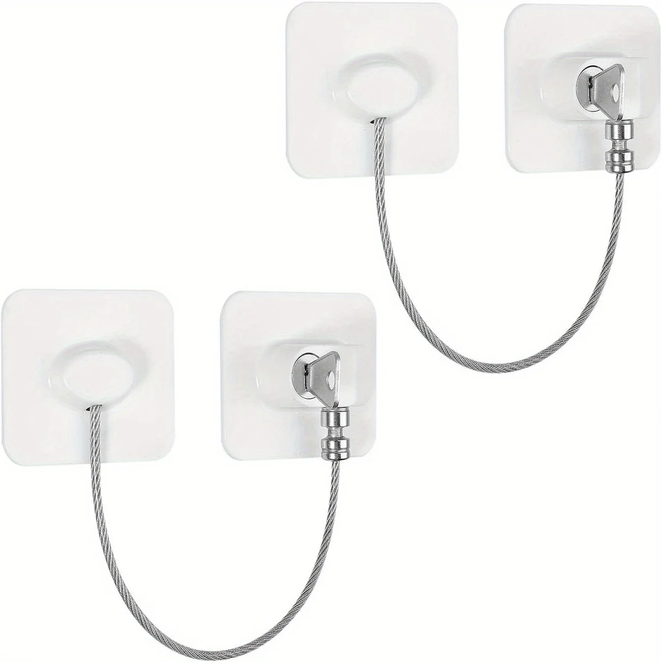 2pcs-Stainless-Steel-Fridge-Lock-Freezer-Locks-for-Adults-Strong ...