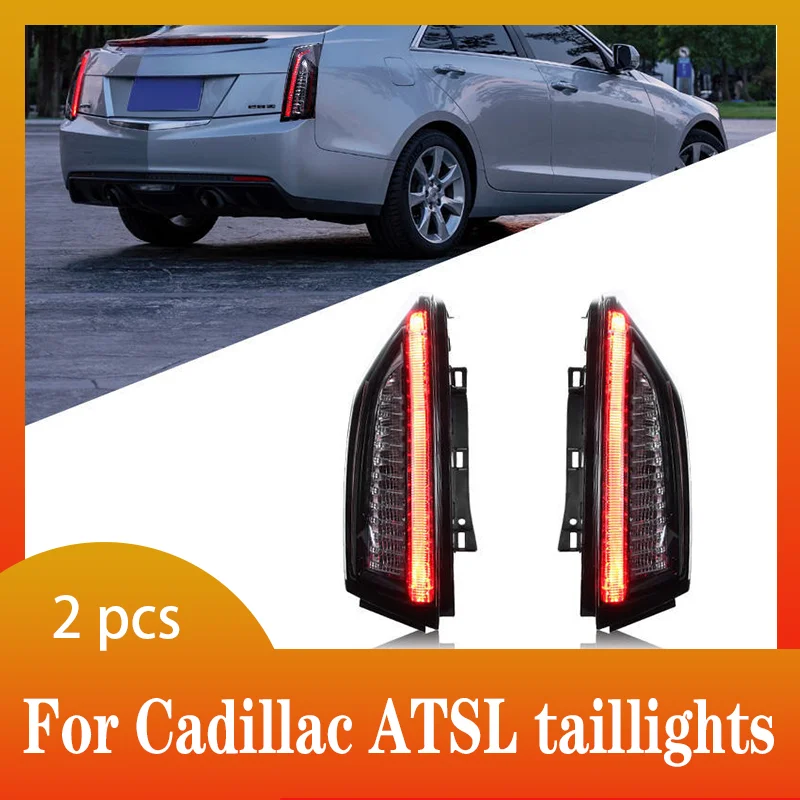 Suitable-for-Cadillac-ATSL-Running-Tail-Light-Assembly-Modification-ATS-Smoked-LED-Running ...