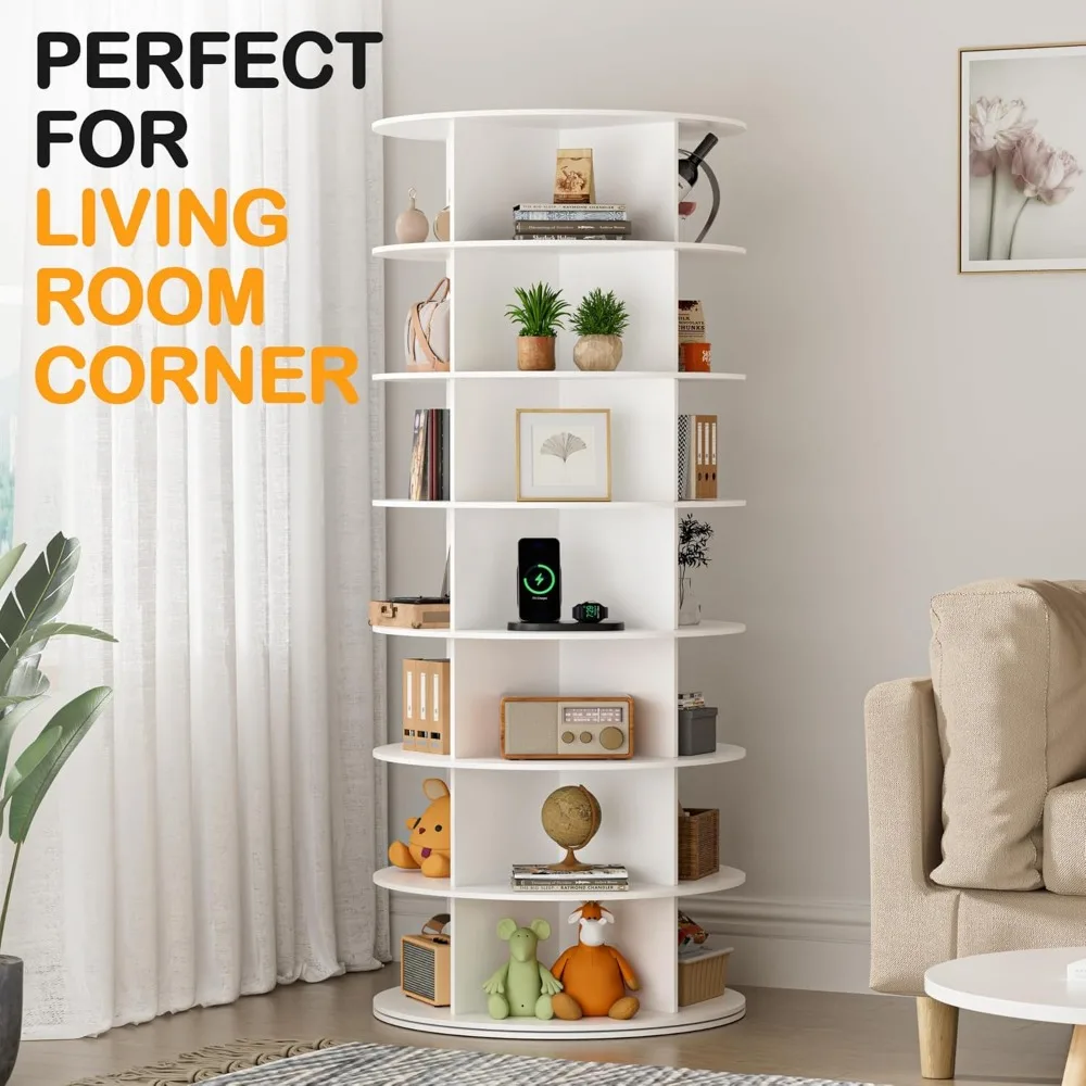 360° Rotating Shoe Rack Tower – Vertical Storage – LS DIY Supplies