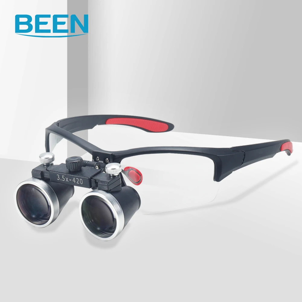 Dental-Loupes-3-5x2-5x-320-420mm-Goggles-Lab-Medical-Magnifier-Dentists ...