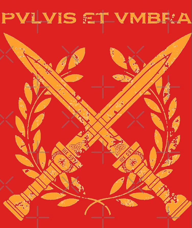 Crossed Roman Swords