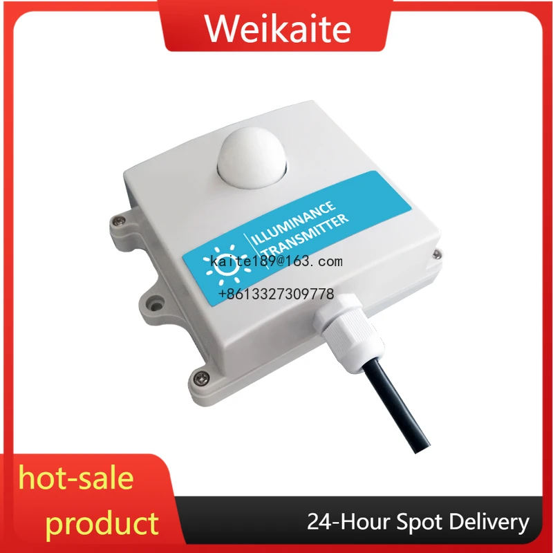 Industrial Illuminance Meter Rs485 4-20mA Ambient Lux Light Sensor 010v ...