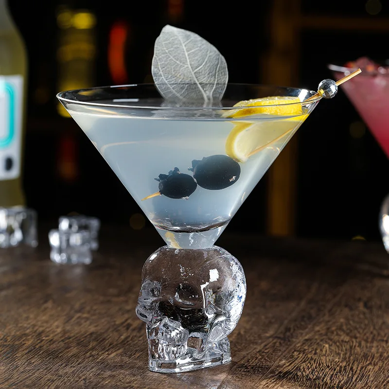 260ml-Triangle-martini-glass-crystal-goblet-skull-cocktail-glass-bar ...