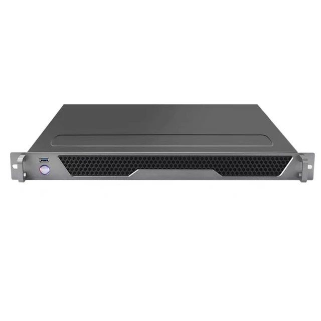 Short rack mount 1U ATX server case 450mm depth 1u chassis FLEX PSU ...