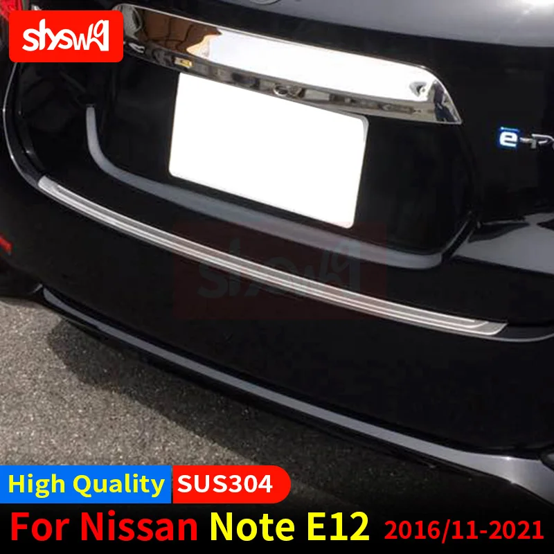 1 Pcs Rear Bumper Scuff Protection Plate Car Styling For Nissan Note ...