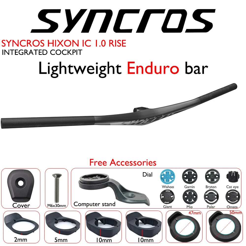 SYNCROS-HIXON-IC-1-0-RISE-20mm-Carbon-Bicycle-Handlebar-Integrated ...