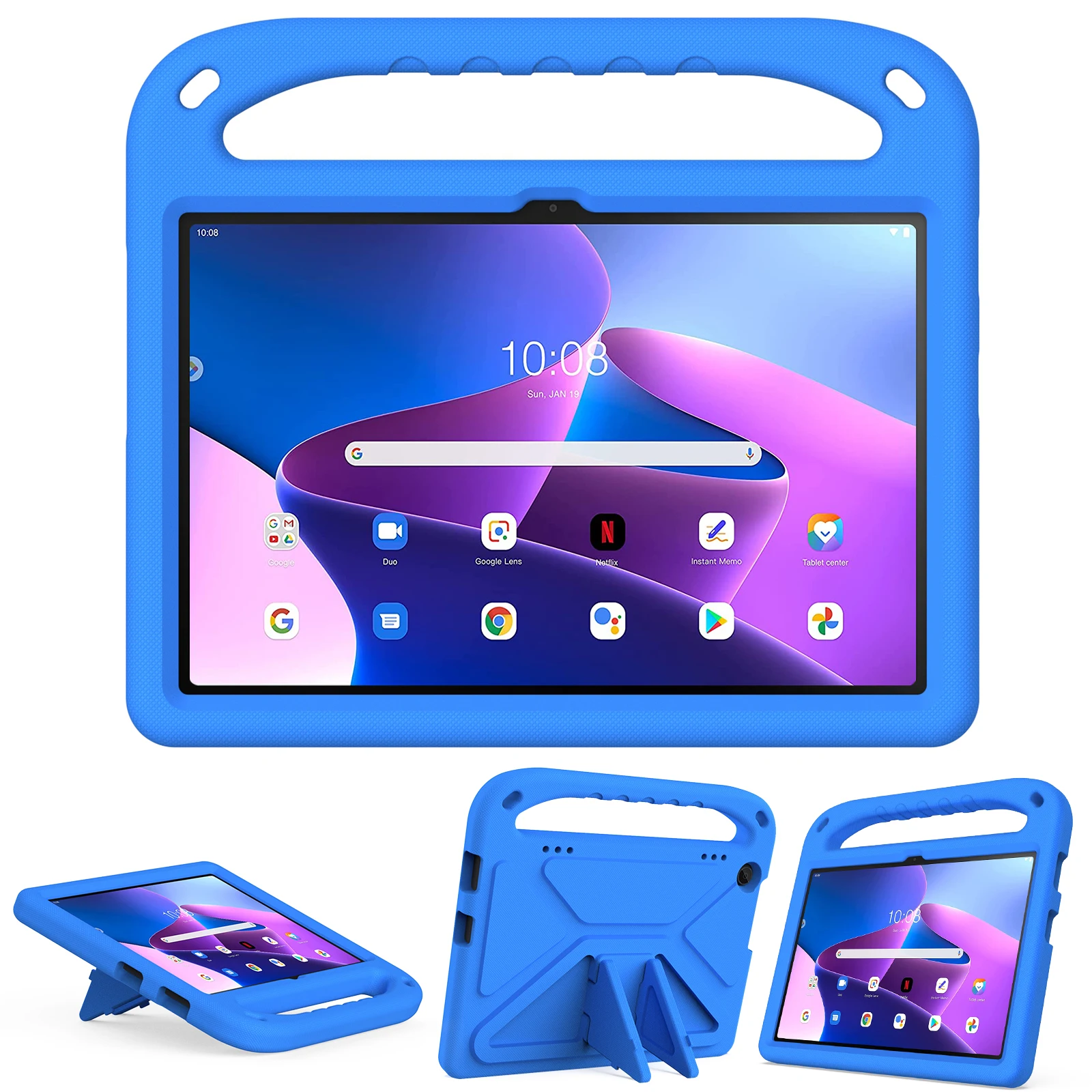Heavy Duty Rugged Silicone Stand Tablet Case for Pad Pro 2021TB-J716F ...