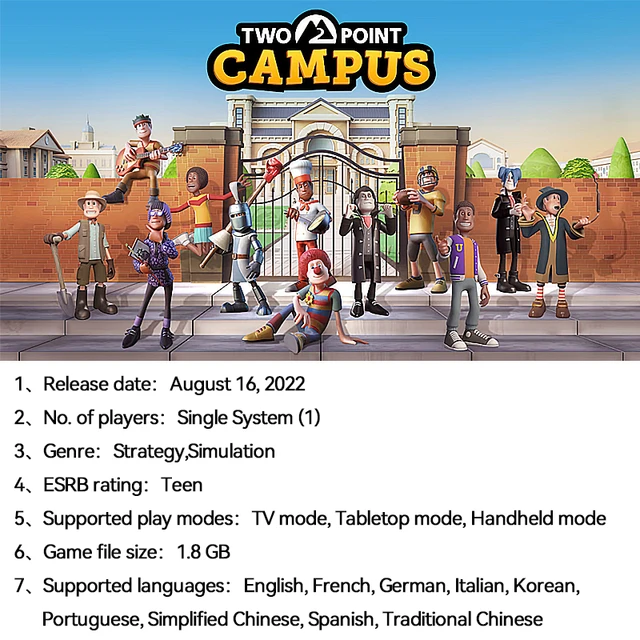 Nintendo Switch Two Point Campus Game Deals Physical EU US