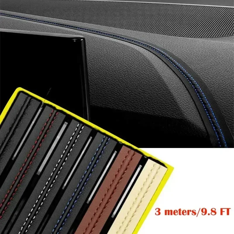 Pu-Leather-DIY-Flexible-Interior-Moulding-Trim-Strips-Car-Accessori ...