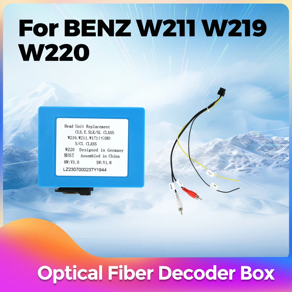 Car-Radio-Audio-Optical-Fiber-Decoder-Most-Box-For-Mercedes-Benz-E-CLS ...