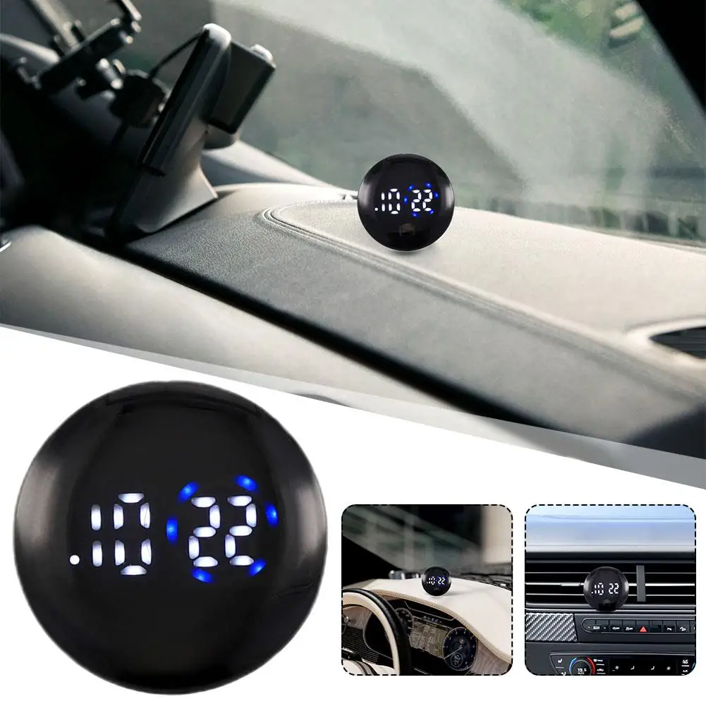 Car-Small-Digital-Clock-Waterproof-Car-Clock-Multifunctional-Luminous ...
