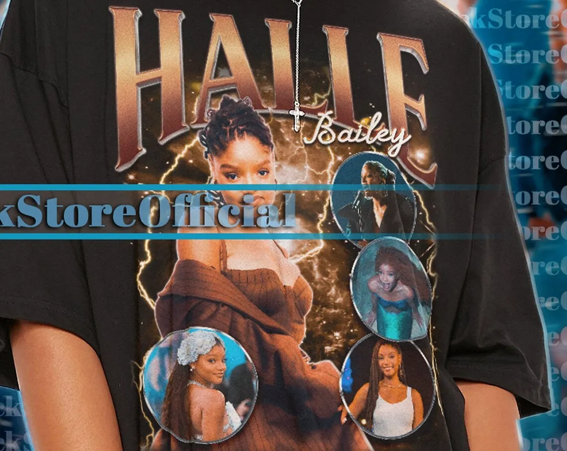 HALLE-BAILEY-Vintage-Shirt-Halle-Bailey-Homage-Tshirt-Halle-Bailey-Fan ...