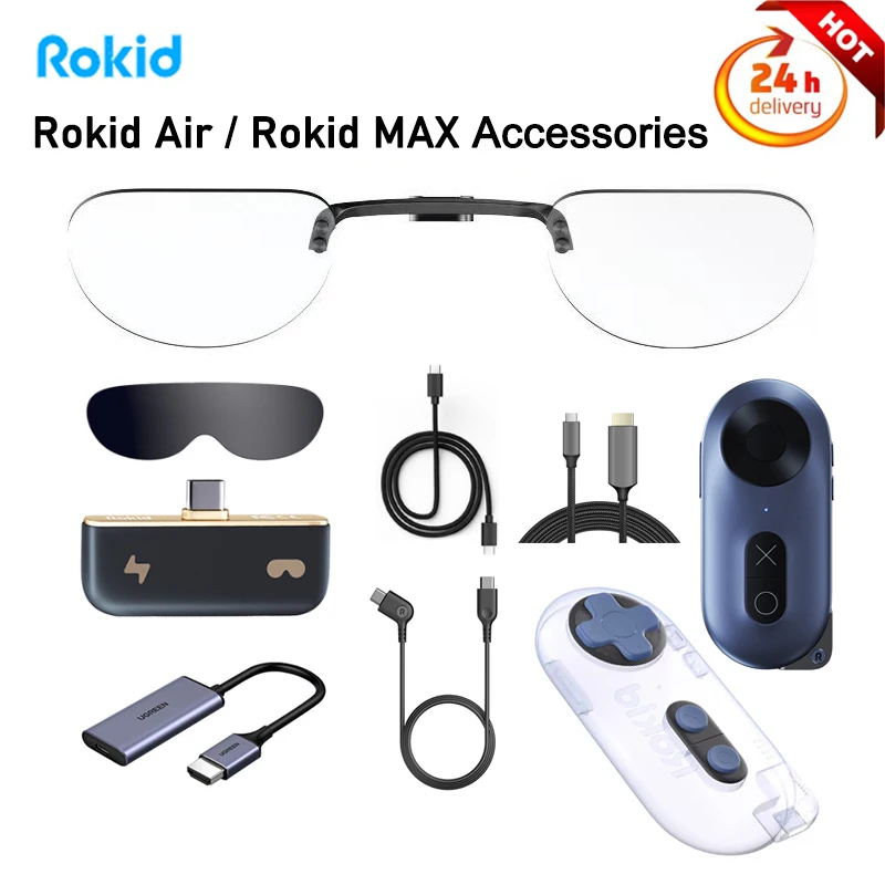 Rokid-Accessories-Lens-Insert-Hub-Charging-Adapter-Glasses-Blackout ...