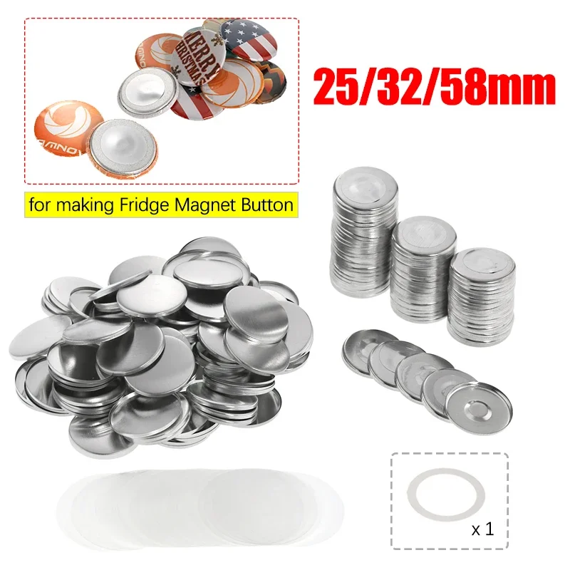 100pcs-25mm-32mm-58mm-Magnet-Fridge-Button-Parts-DIY-Making ...