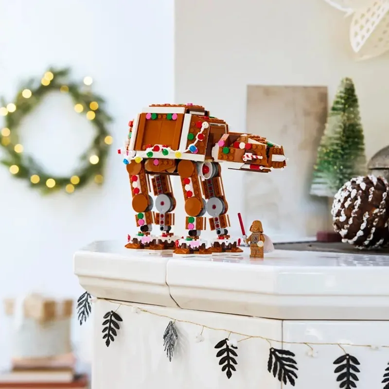 Super Deals 697pcs 40806 Gingerbread AT-AT Walker Building Block with ...