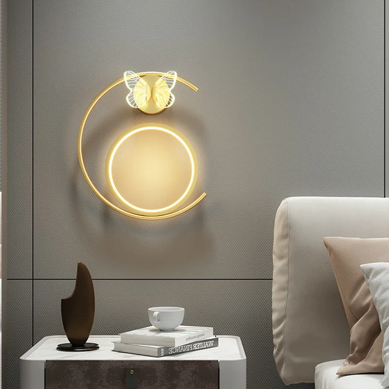 LED-Modern-Butterfly-Wall-Lamp-Decor-Bedside-Tables-Lamps-For-Home-Hall ...