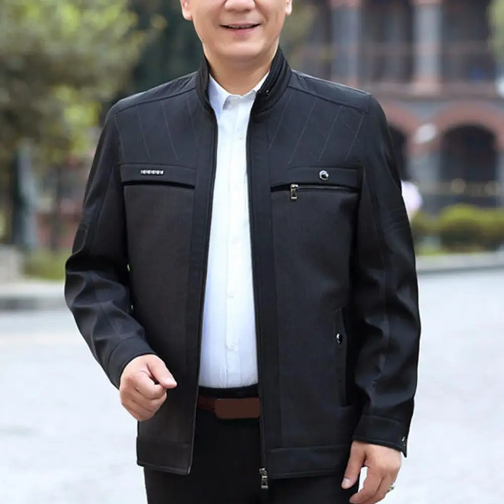 Solid-Color-Men-Coat-Fashionable-Men-Jacket-Mid-aged-Men-s-Thick-Plush ...