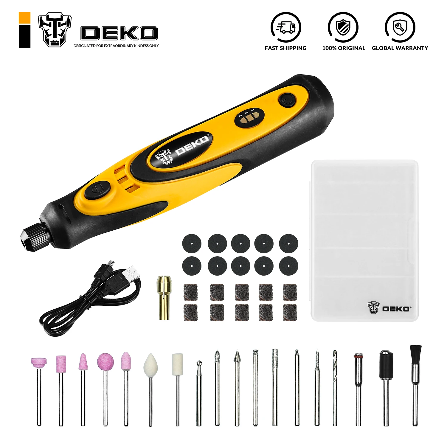 DEKO-DKRT3-6JN01-Rotary-Tool-USB-Charging-Variable-Speed-Mini-Cordless ...