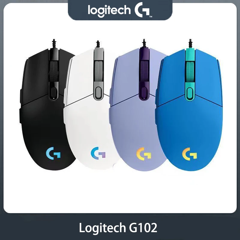 Logitech ratón Gaming G102 Lightsync de segunda generación, 6 botones ...