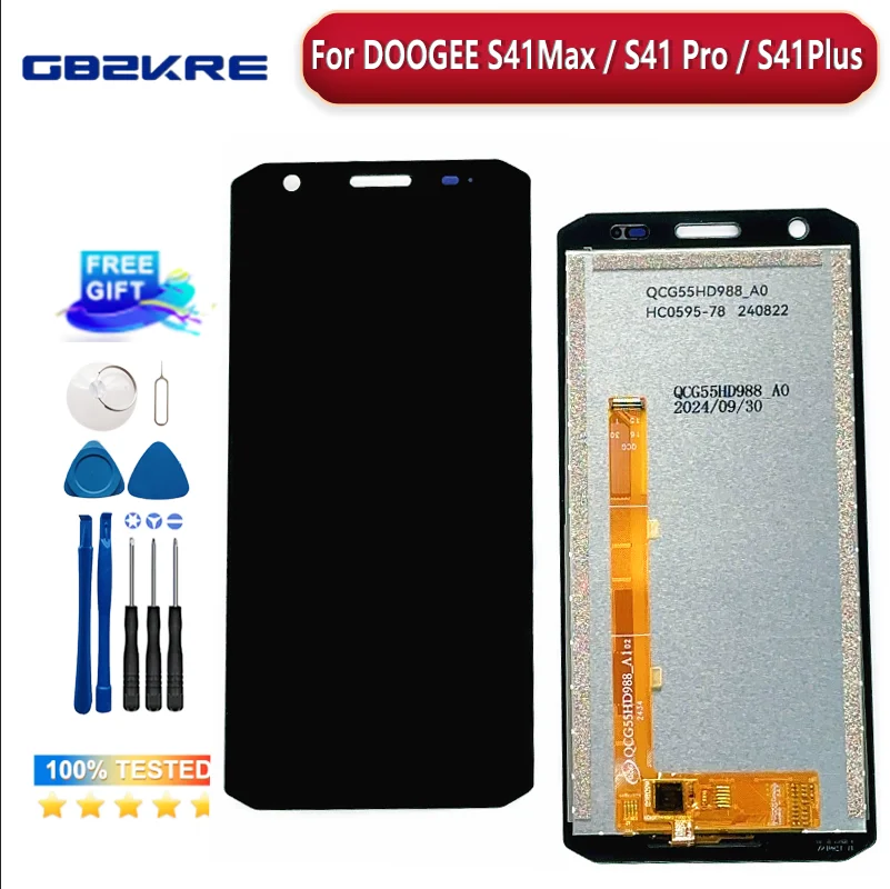 Original For DOOGEE S41 S41 Max S41 Plus LCD Display Screen + Touch ...