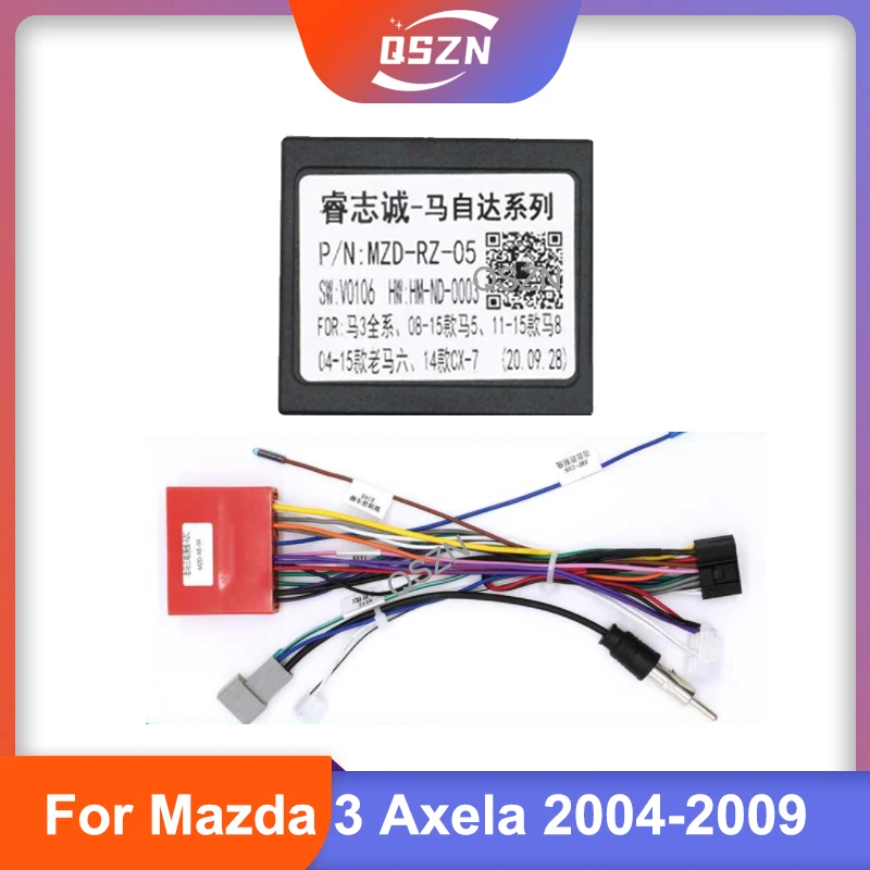 Car Adapter Wiring Harness 16 Pin Canbus Box Adapter For Mazda 3 Axela ...