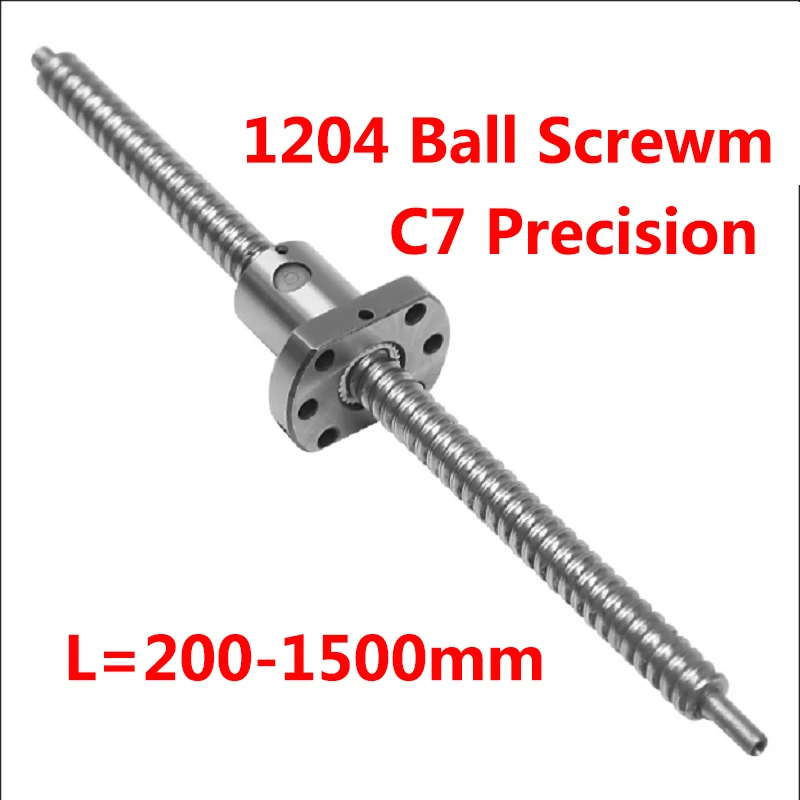 1204 Ball Screw SFU1204 250mm 300mm 500mm 600mm 800mm 1000mm C7 Roller ...