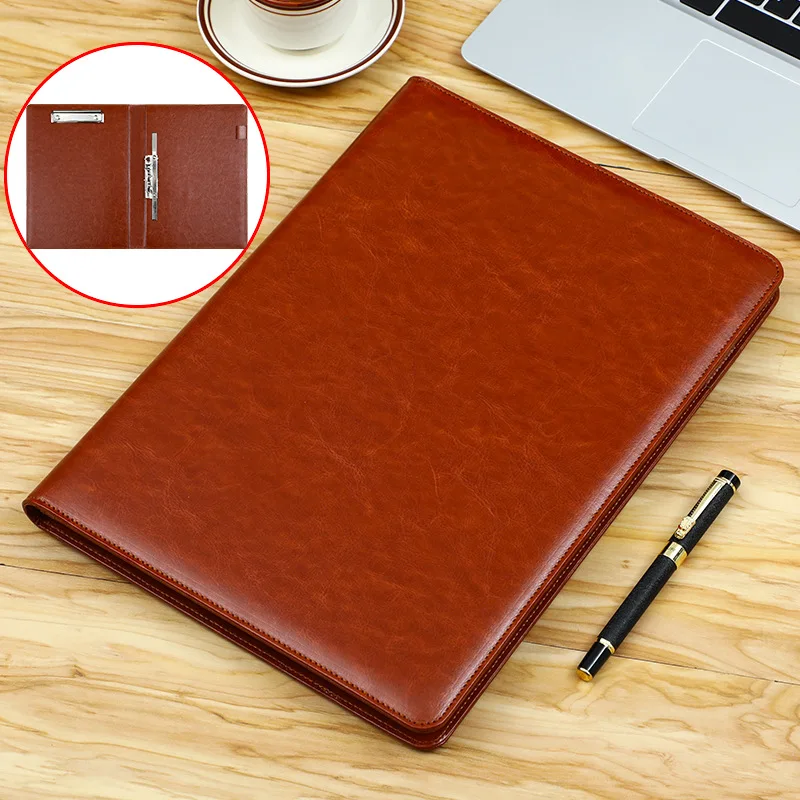 A4-Padfolio-Folder-Leather-Business-for-man-women-Document-Organizer ...