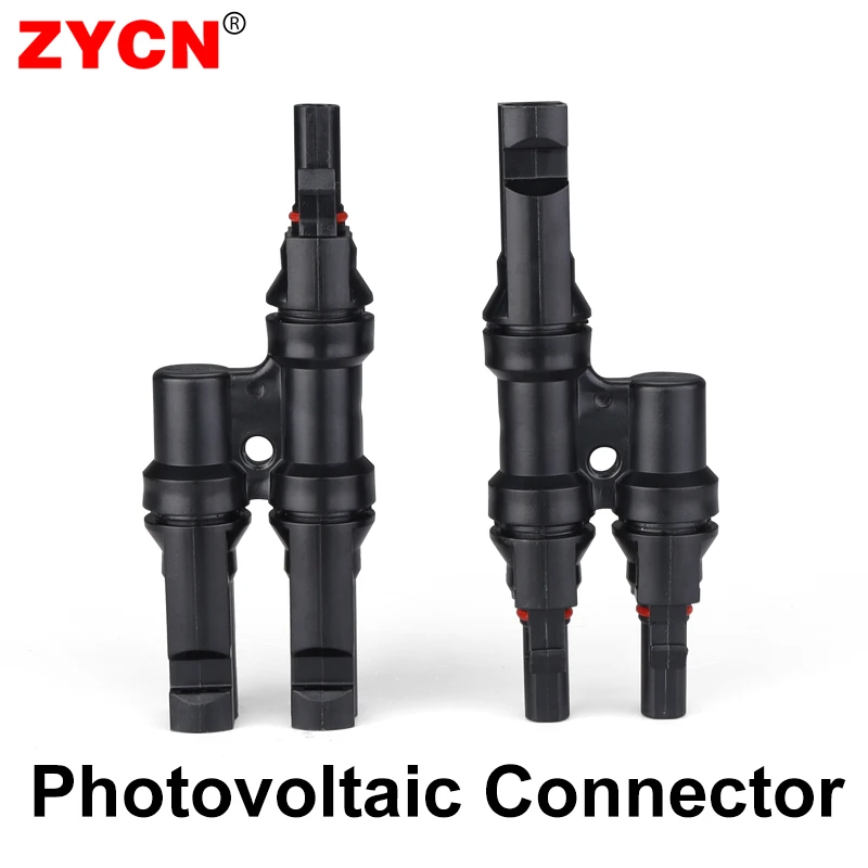 1Pair-IP68-PV-Connector-Solar-2-to-1-T-Branch-1000V-30A-Male-Female ...