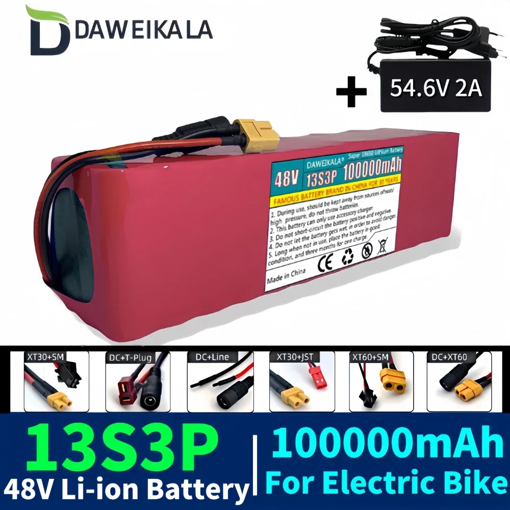 13S3P-100000mAh-48V-Lithium-ion-Battery-1000W-100Ah-Lithium-Ion-Battery ...