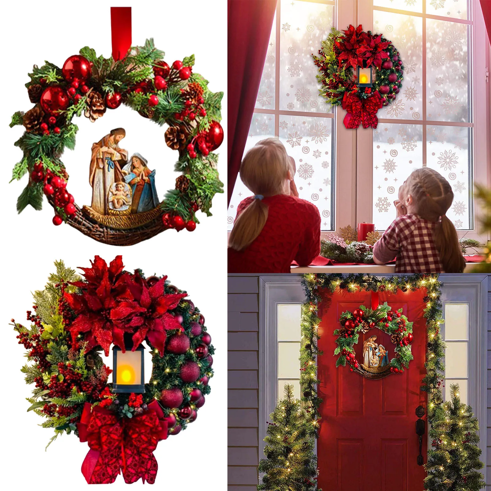 Corona-de-Navidad-Artificial-de-Jes-s-Natividad-para-puerta-delantera ...