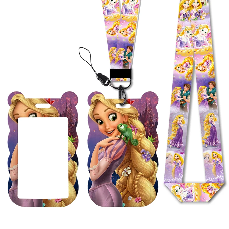 Disney Princess Series Rapunzel Designs Lanyards ID Badge Holder Strap ...