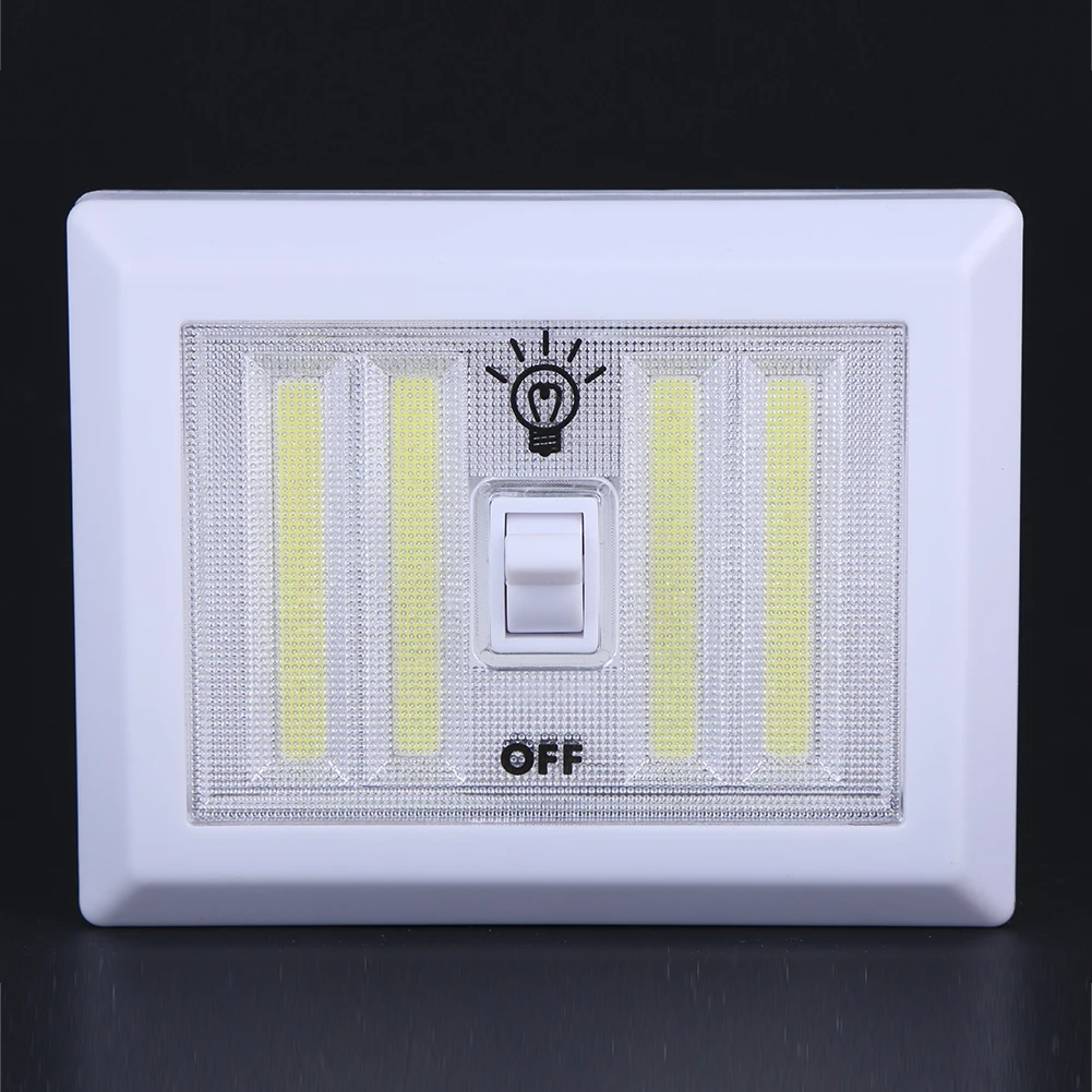 8W-Wall-Switch-Night-Light-ABS-Battery-Operated-Corridor-LED-Lamp ...