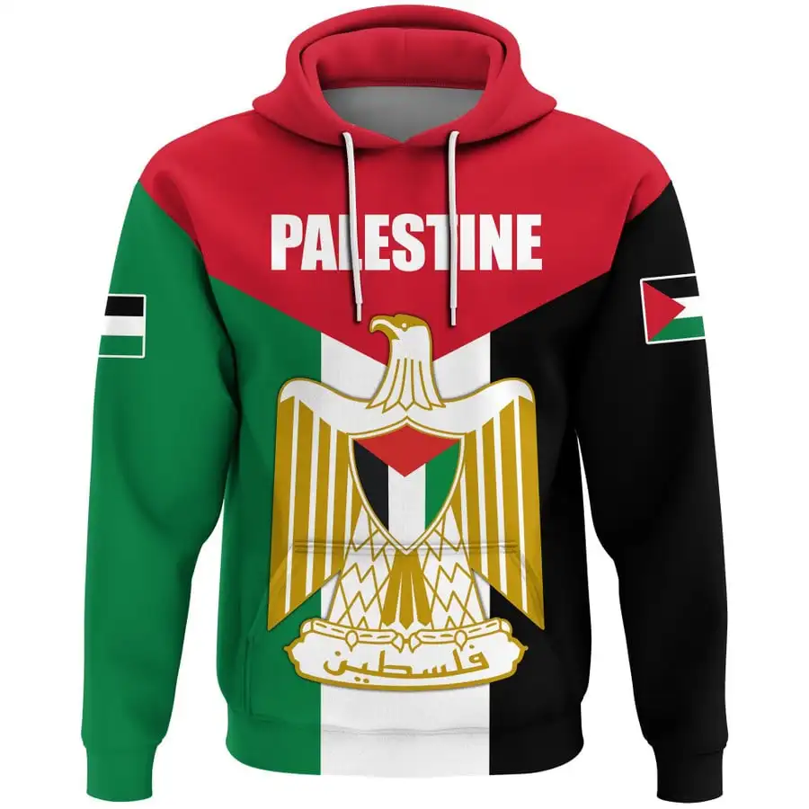 Palestine Flag Print 3D Hoodie Sweatshirt Fight For Free Palestine Keep ...