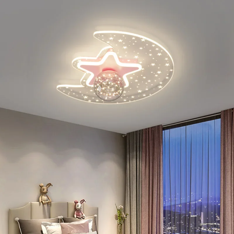Children Room Modern LED Ceiling Light Kids Room Ceiling Star Room Lamp ...