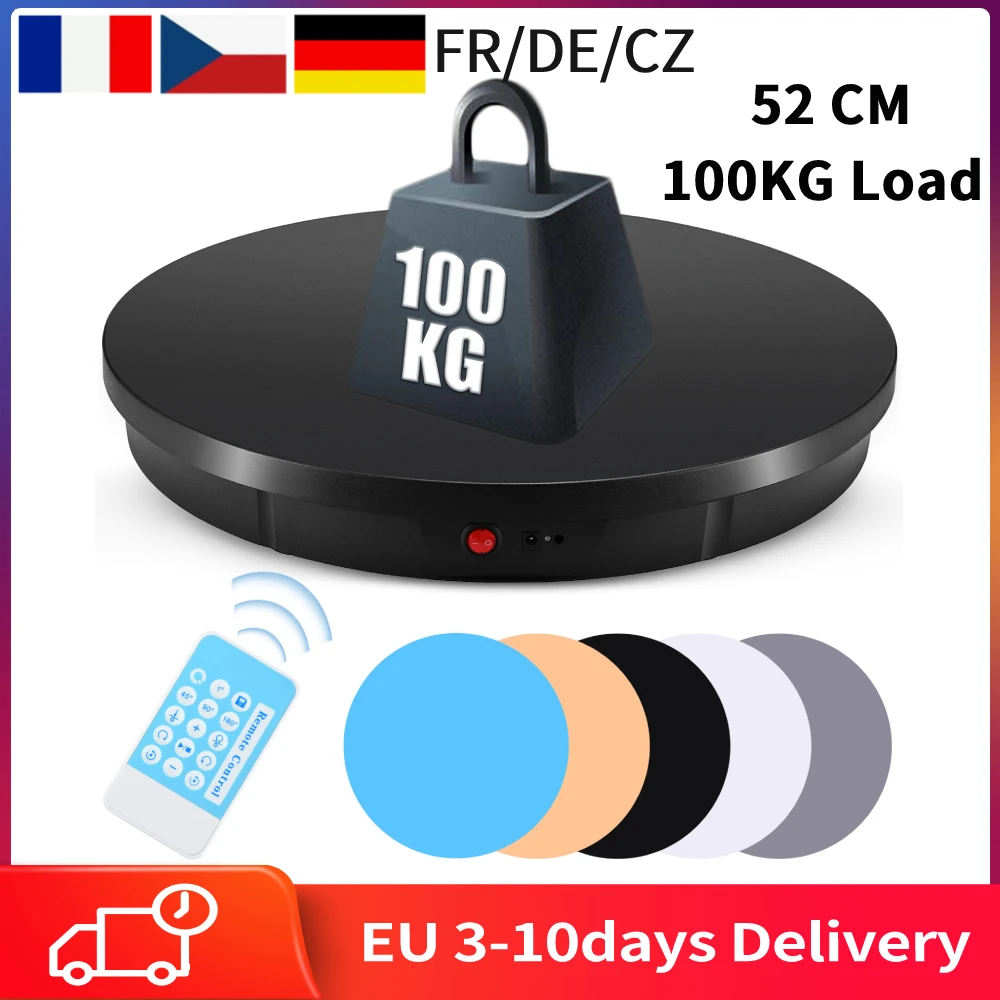 52cm-100kg-load-Electric-Rotating-Display-Stand-360-Turntable-Jewelry ...