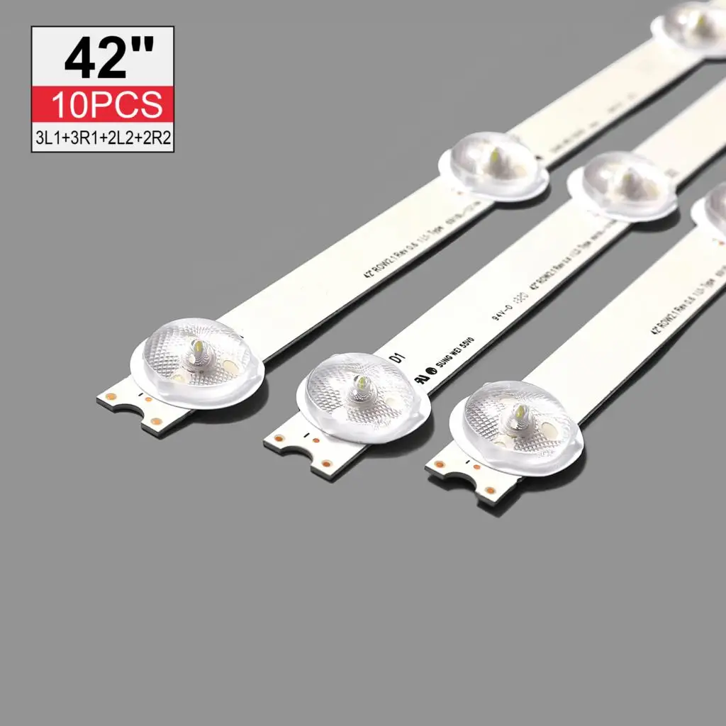 New-Kit-10-PCS-R1-L1-R2-L2-LED-strip-perfect-Replacement-for-LC420DUE ...