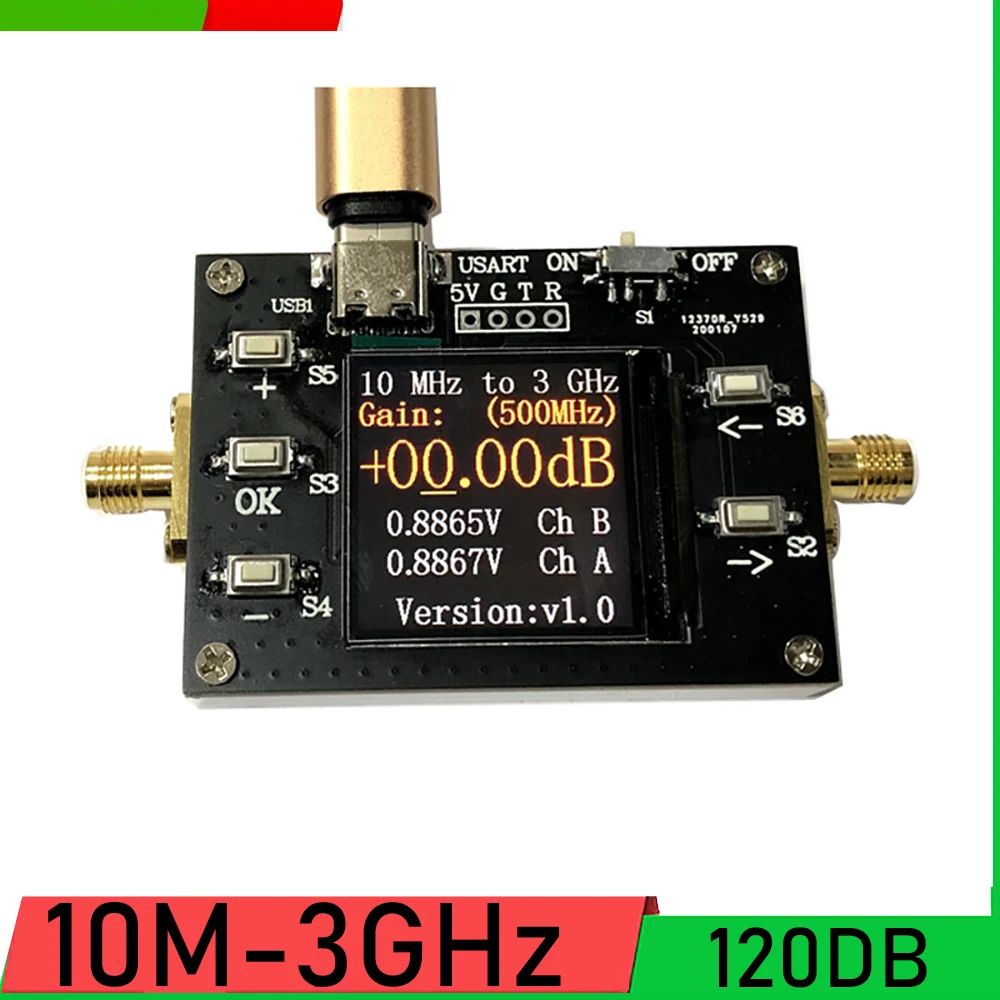 10MHZ-3GHZ-Programmable-Gain-Amplifier-120DB-Dynamic-Digital-LCD ...