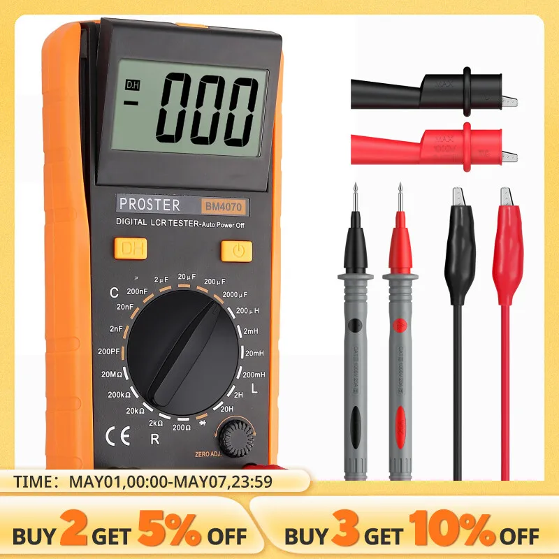 PROSTER-LCR-Meter-LCR-Multimeter-Tester-For-Capacitance-Resistance ...