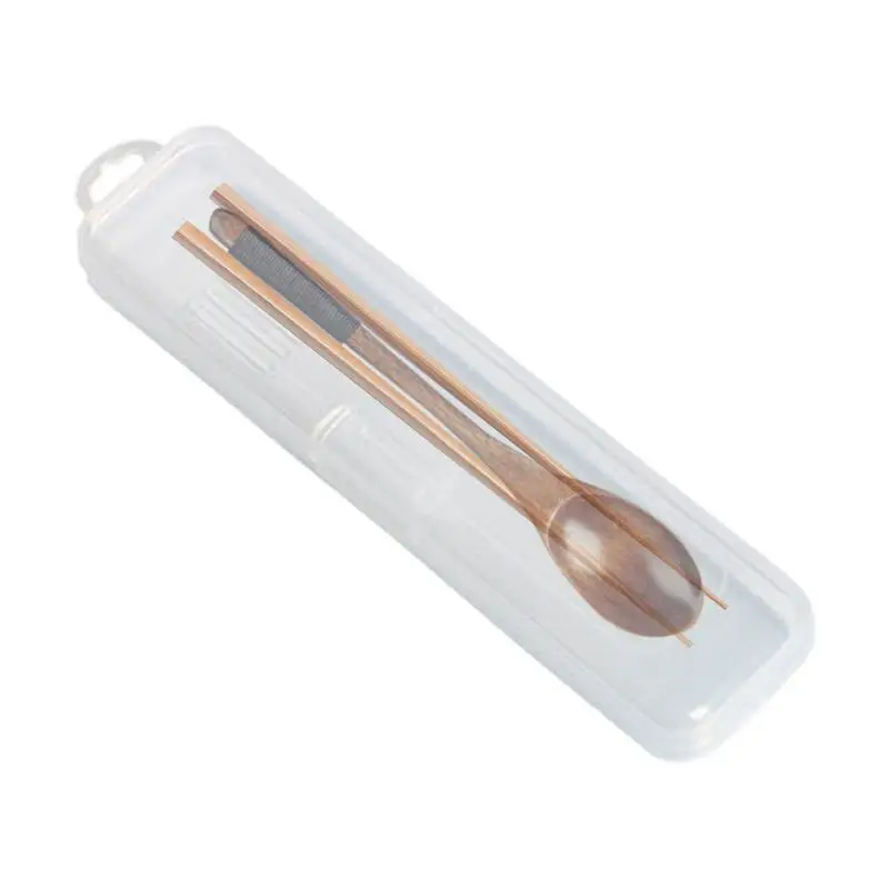 Travel Tableware Storage Case Flatware Holder Travel Box Clear Cutlery ...