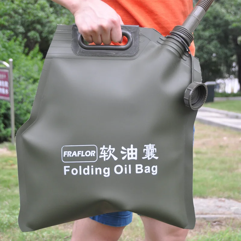 5L 10L Portable Car Motorcycle Soft Oil Bag Bladder Off road Petrol ...