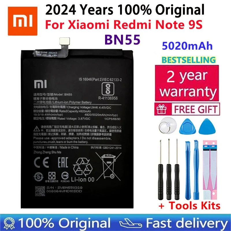 100-Original-5020mAh-Replacement-Battery-For-Xiaomi-Redmi-Note-9S ...