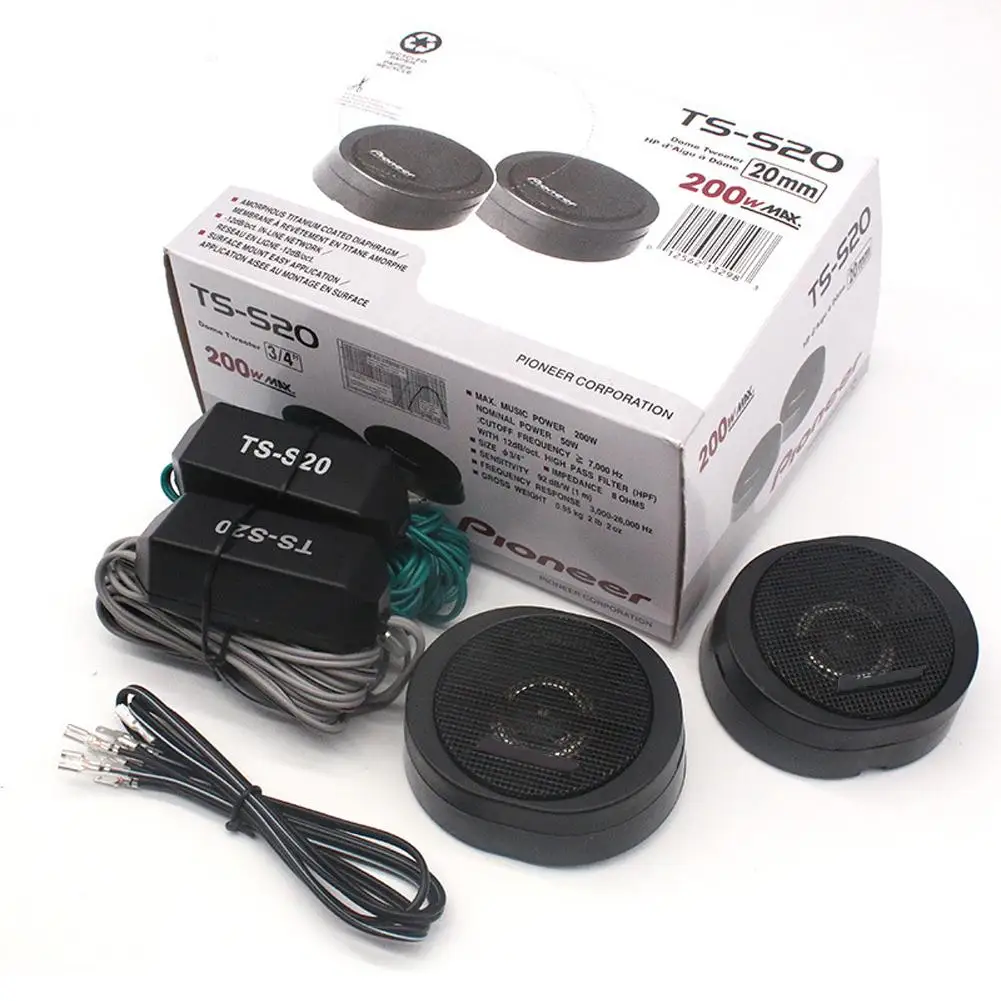 1 Pair S20 Car Tweeter Subwoofer Loudspeaker Strong Resolution Front ...