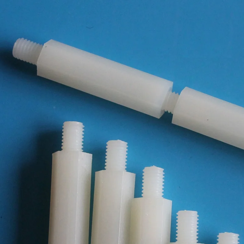 100pcs M4 4mm Nylon plastic Standoff hexagon hexagonal hex Spacer ...