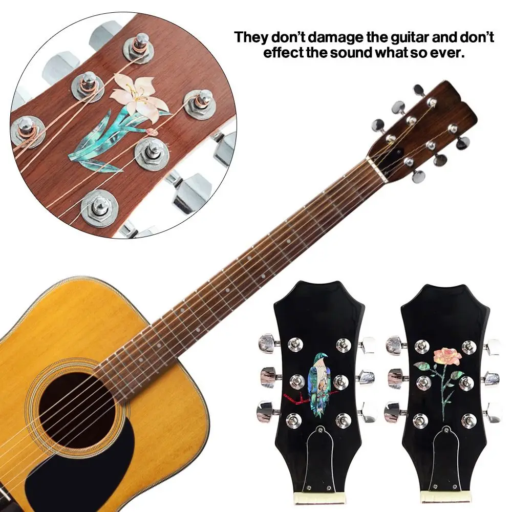 Guitar-Headstock-Decal-Neck-Sticker-Novelty-PVC-Guitar-Head-Stickers ...