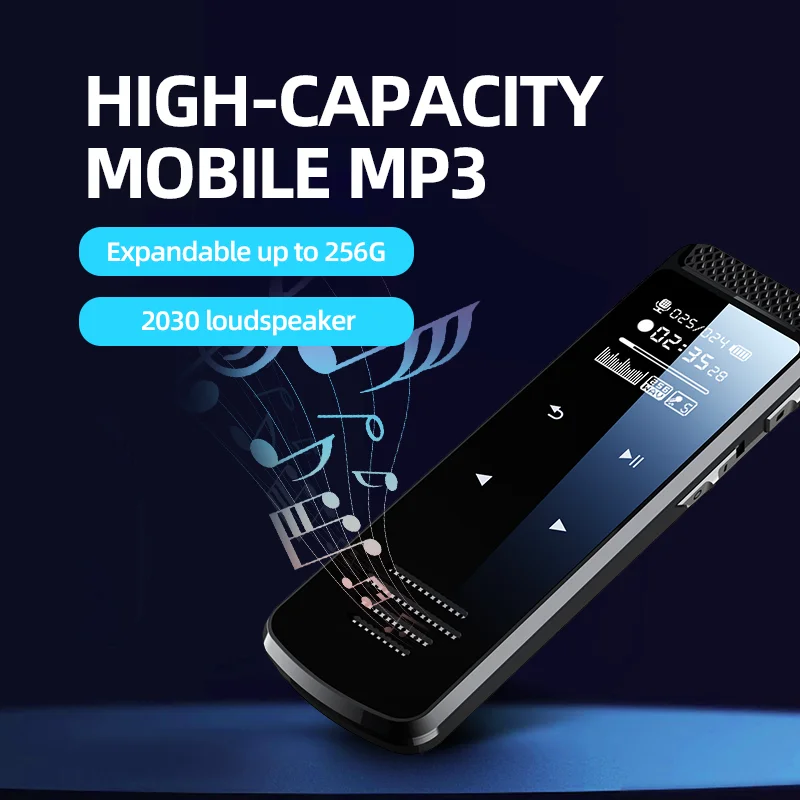 Q55 Professional Digital Voice Activated Recorder Dictaphone Audio ...