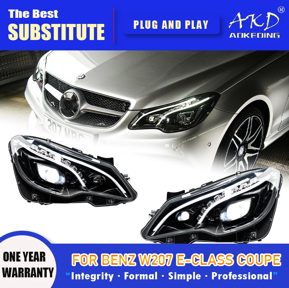 AKD-Head-Lamp-for-BENZ-W207-A207-C207-E-Class-Coupe-LED-Headlight-2009 ...