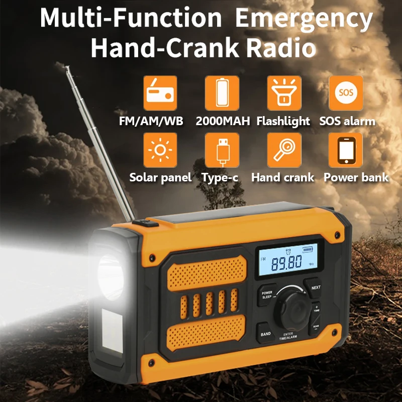 Portable-Solar-Charging-Radio-Mini-FM-AM-WB-Hand-Crank-Emergency-Radios ...