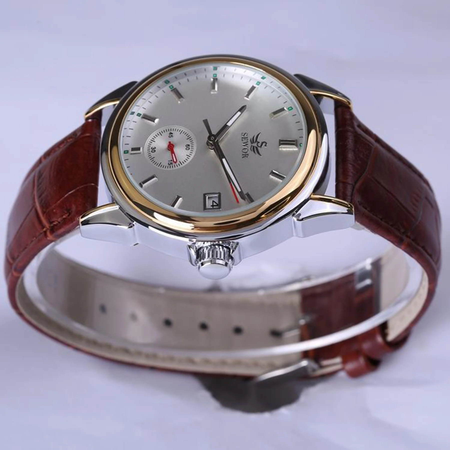 Men's simple, minimalist, classic calendar, fully automatic mechanical ...