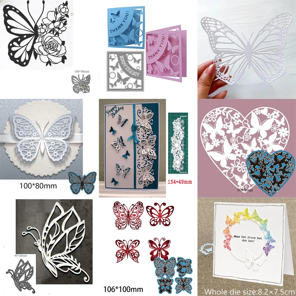 Butterfly Metal Cutting Dies Stencil for DIY Scrapbooking Album ...